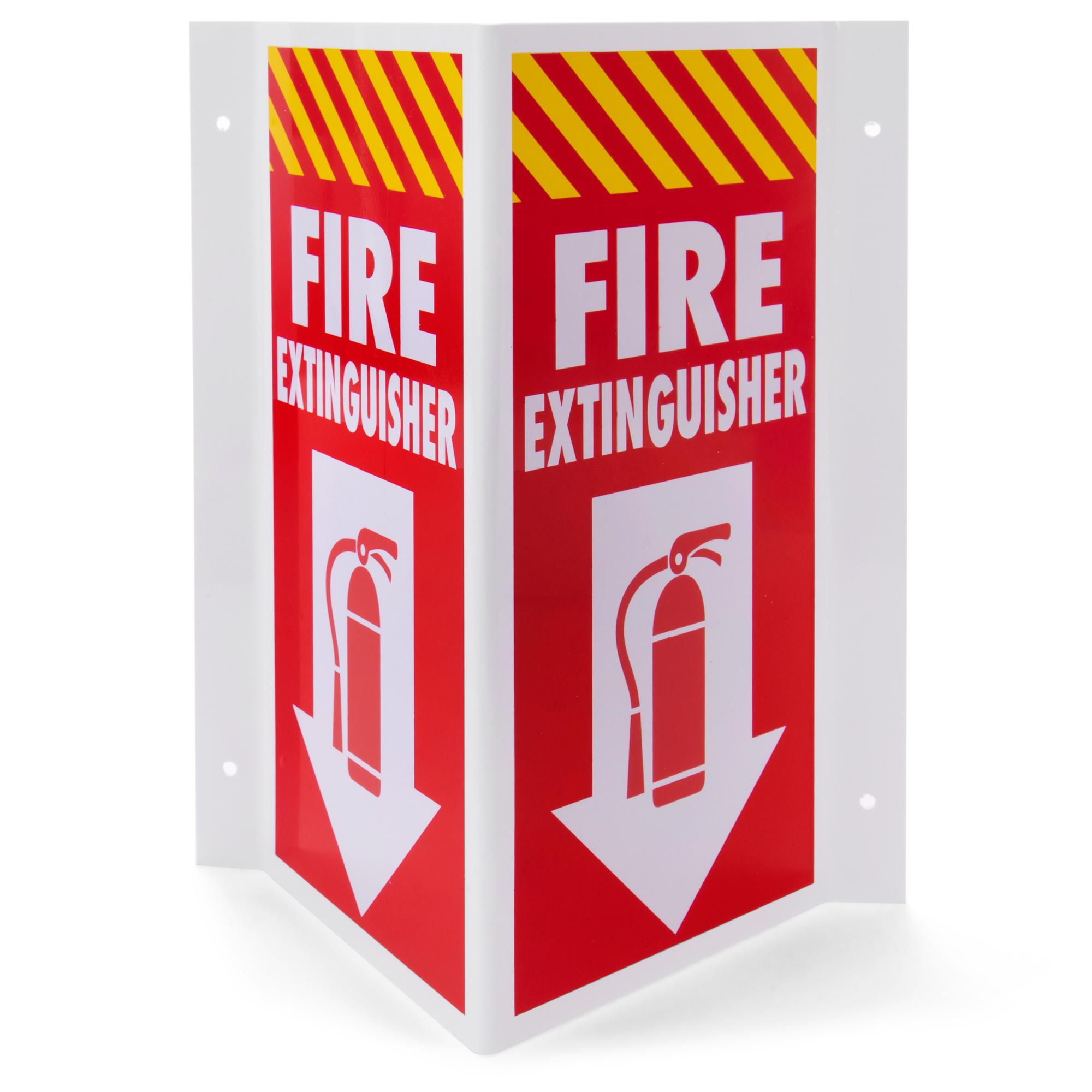 3D Fire Extinguisher Sign