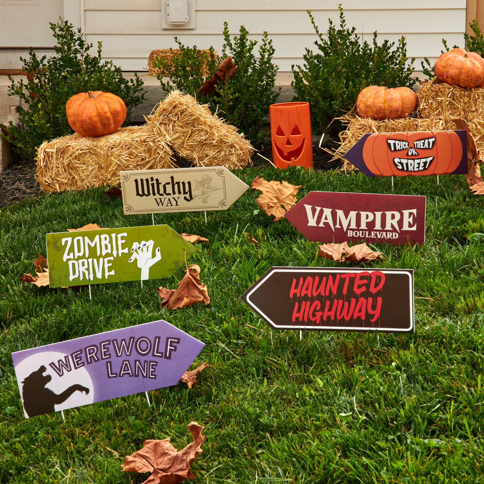 Halloween Directional Signs
